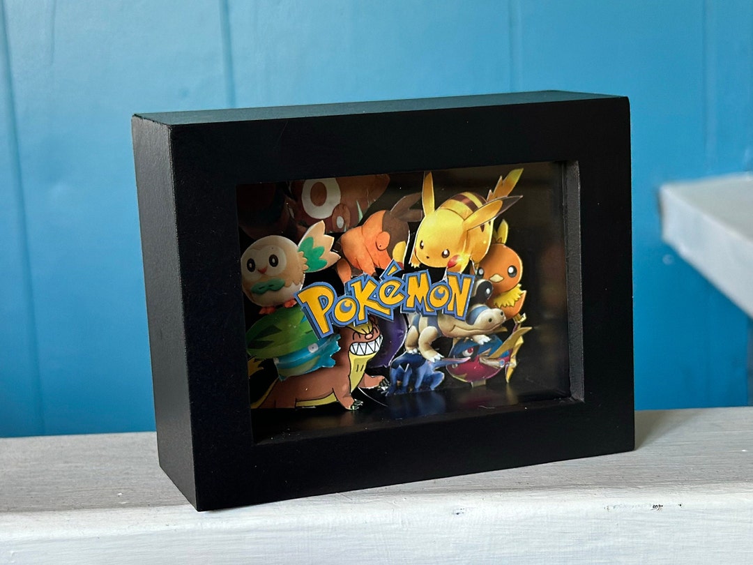 Pokémon Shadow Box All Types MINI 4.75x3.75 A - Etsy