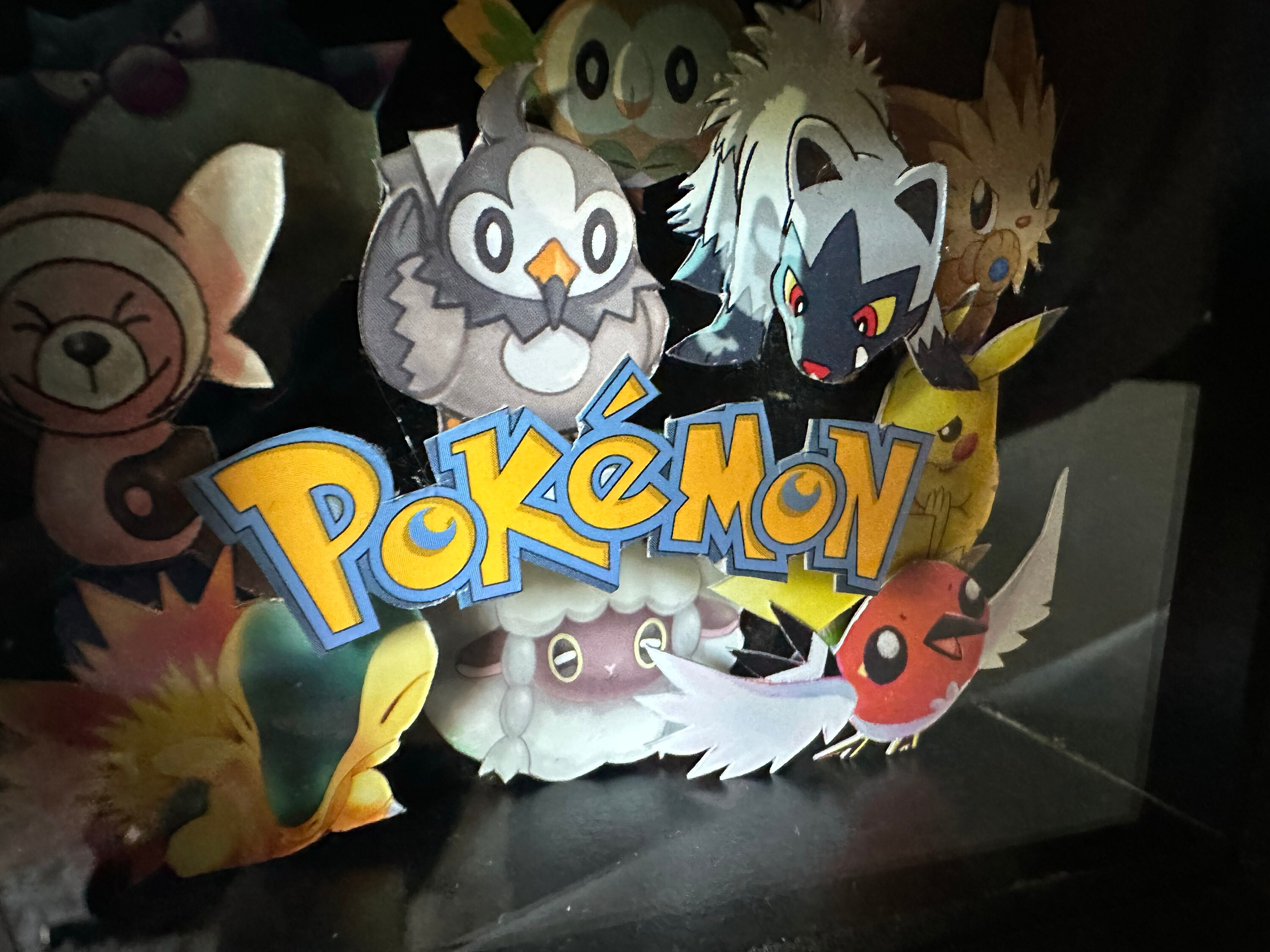 Pokémon Shadow Box - All Types - MINI - 4.75x3.75" - B - Etsy