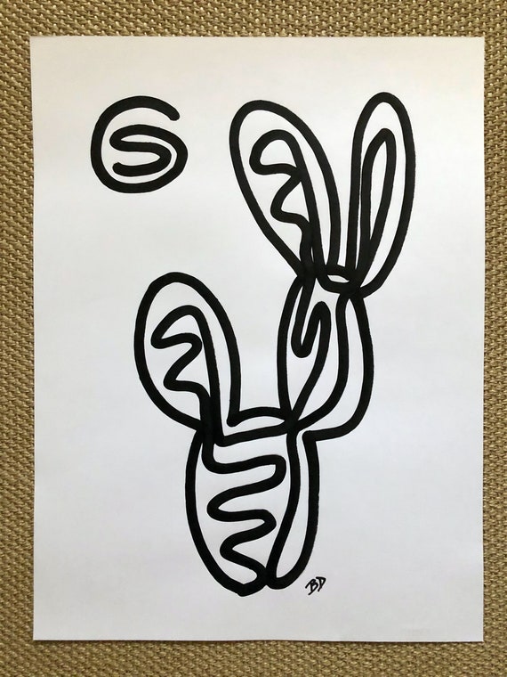 Prickly Pear Line Drawing
