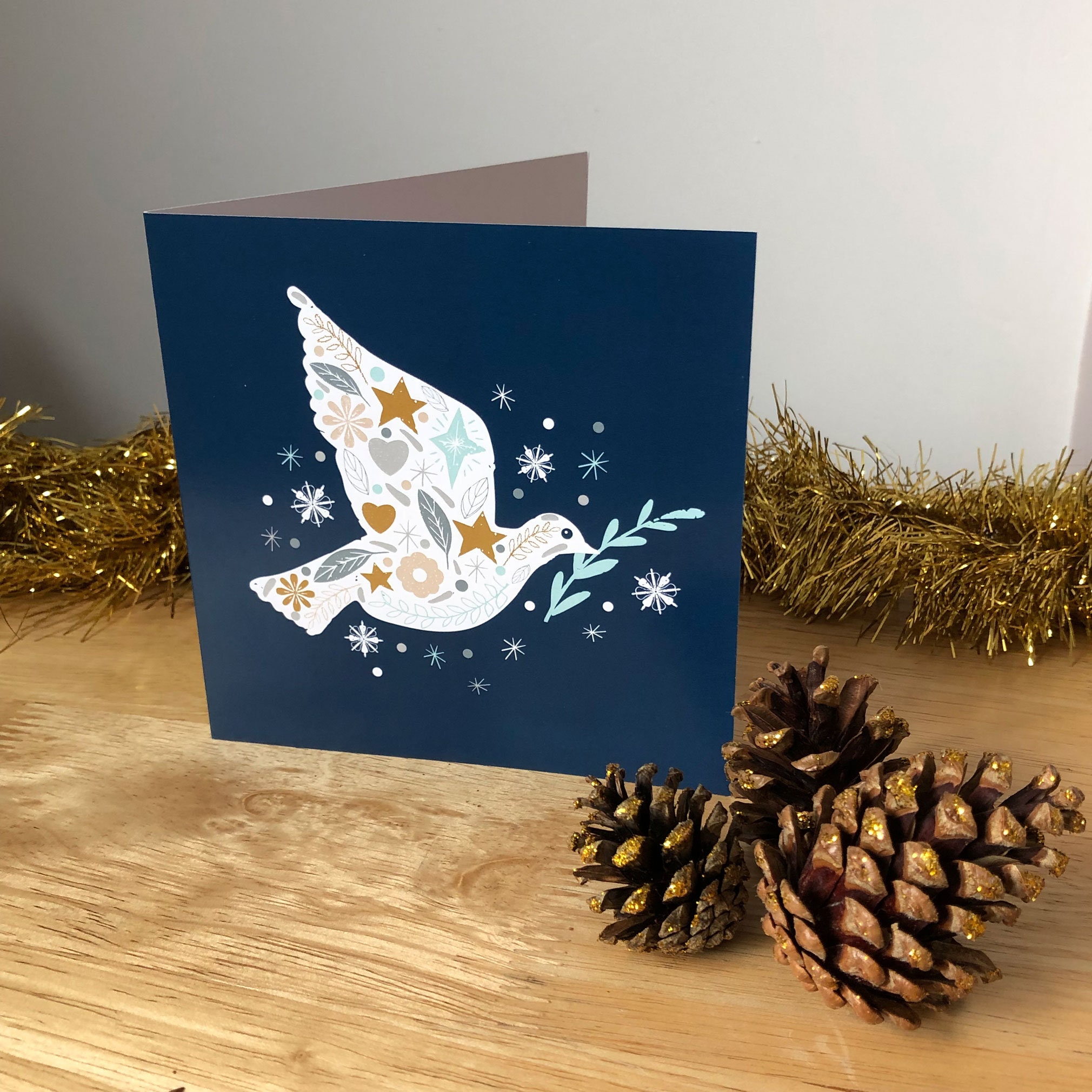 4 Pack Dove for Peace Christmas Cards, Peace on Earth, Cards for Hope ...