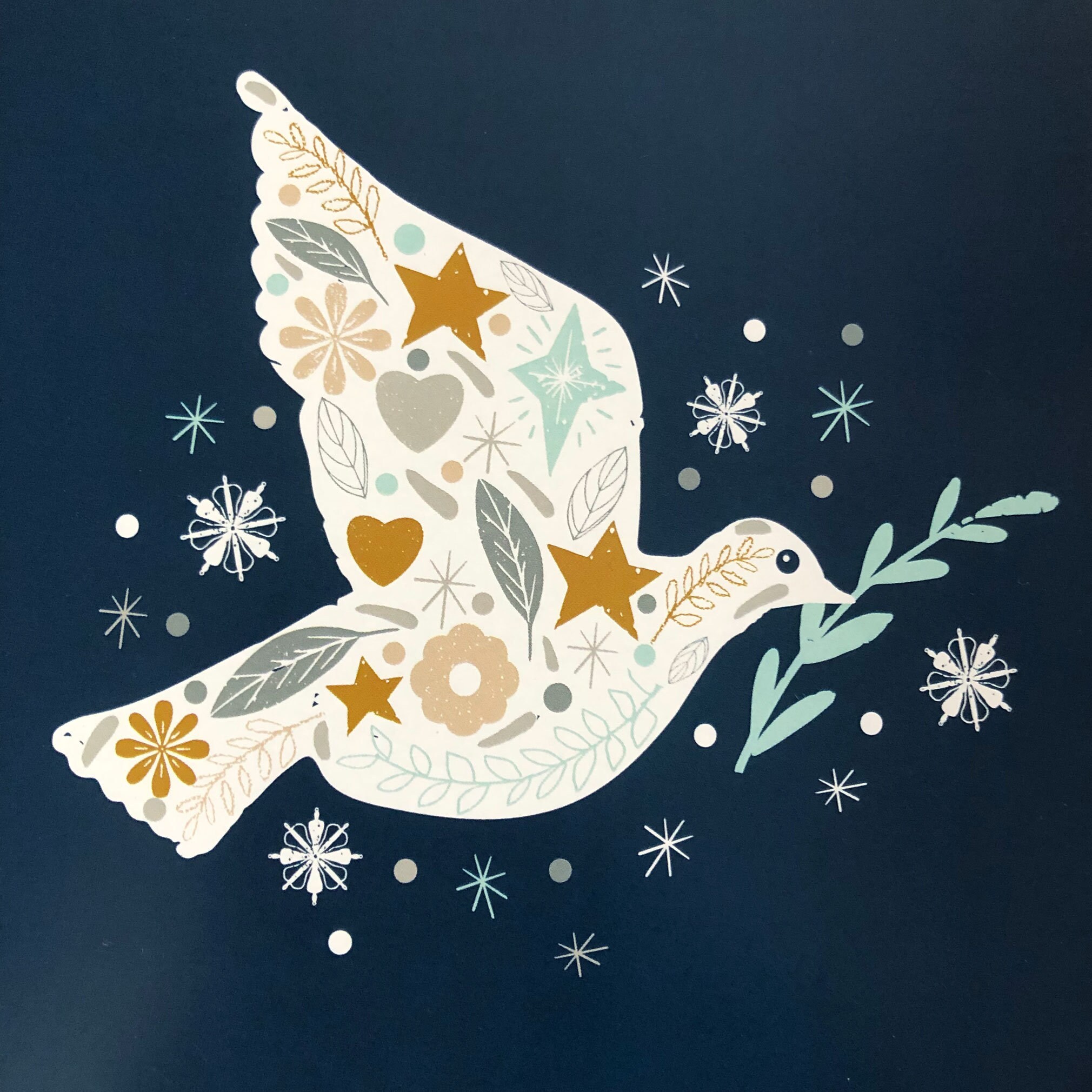 4 Pack Dove for Peace Christmas Cards, Peace on Earth, Cards for Hope - Etsy