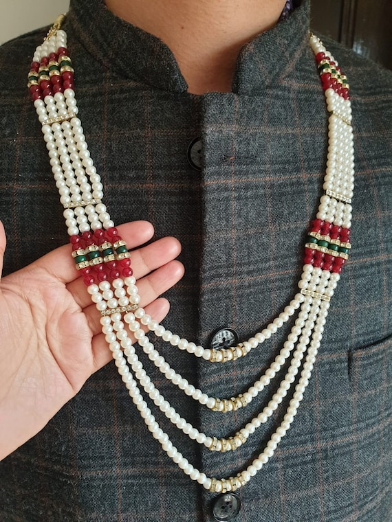 Pearl chains for groom store