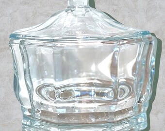 Glass Octagon Jar | Etsy