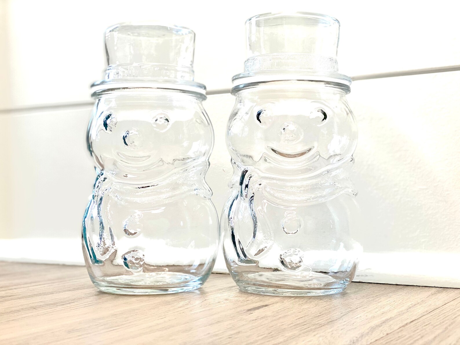 Vintage Glass Snowman Jar, Vintage Glass Snowman, Vintage Libbey ...