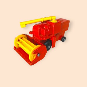 Vintage 1977 Matchbox Red Combine Harvester, Matchbox Combine Harvester ...