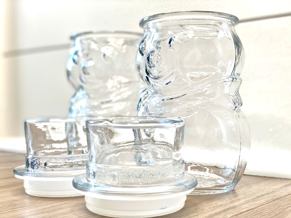 Vintage Glass Snowman Jar Vintage Glass Snowman Vintage | Etsy