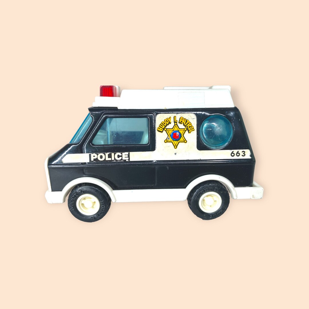 Vintage Buddy L Patrol Police Van, Vintage Police Car Toy, Vintage ...