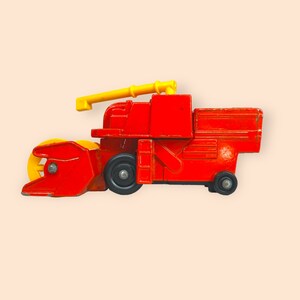 Vintage 1977 Matchbox Red Combine Harvester, Matchbox Combine Harvester ...