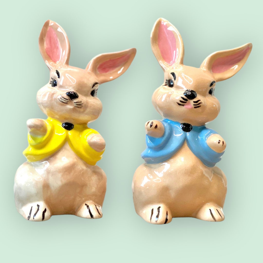 Vintage Ceramic Bunny, Vintage Ceramic Easter Bunny, Vintage Easter ...