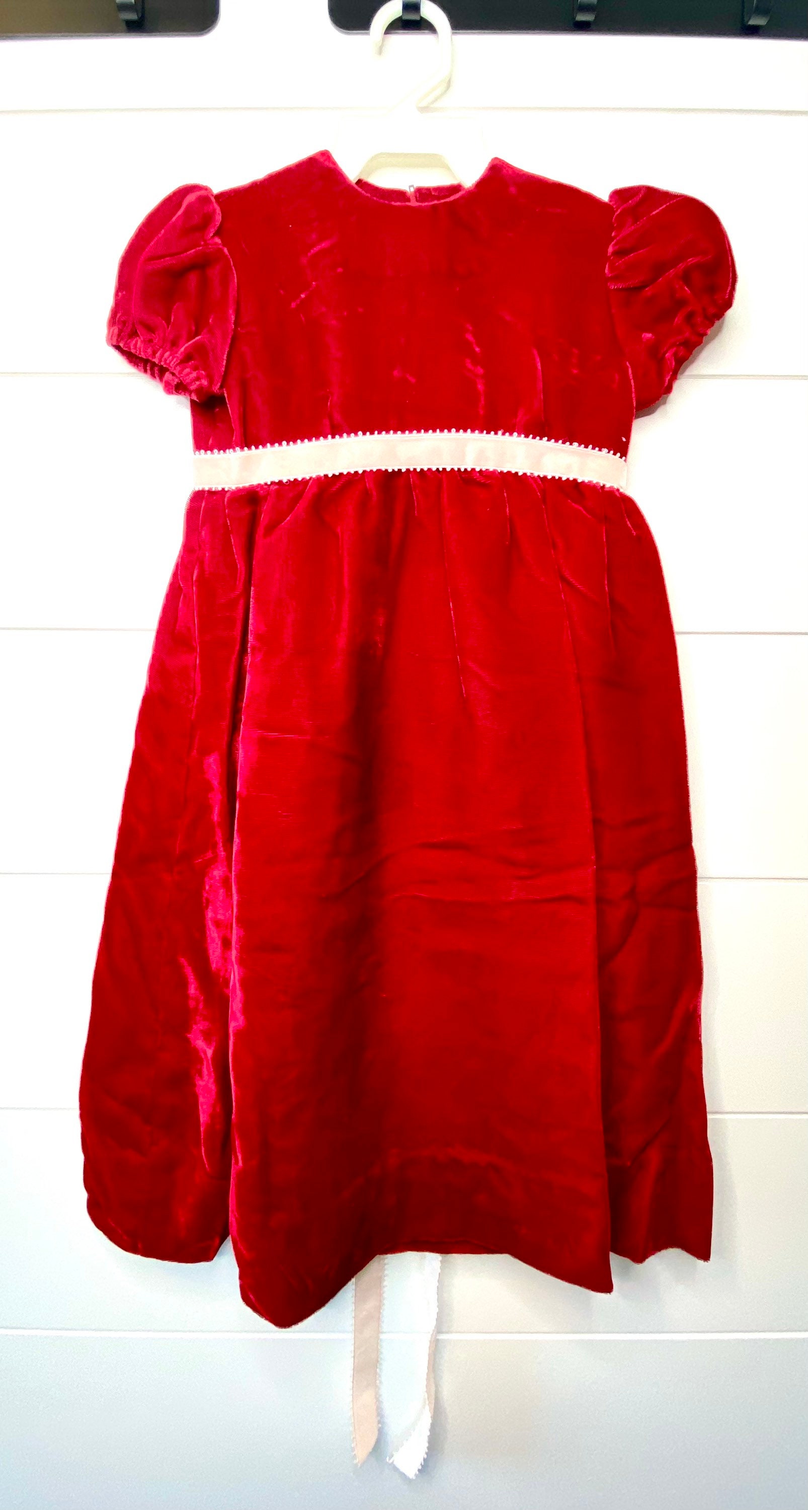 Vintage Crushed Red Velvet Dress Vintage Red Velvet Dress | Etsy
