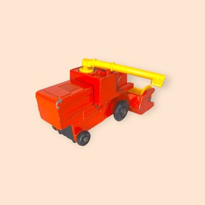 Vintage 1977 Matchbox Red Combine Harvester, Matchbox Combine Harvester ...