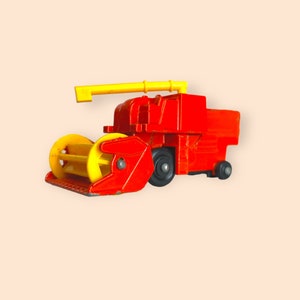 Vintage 1977 Matchbox Red Combine Harvester, Matchbox Combine Harvester ...