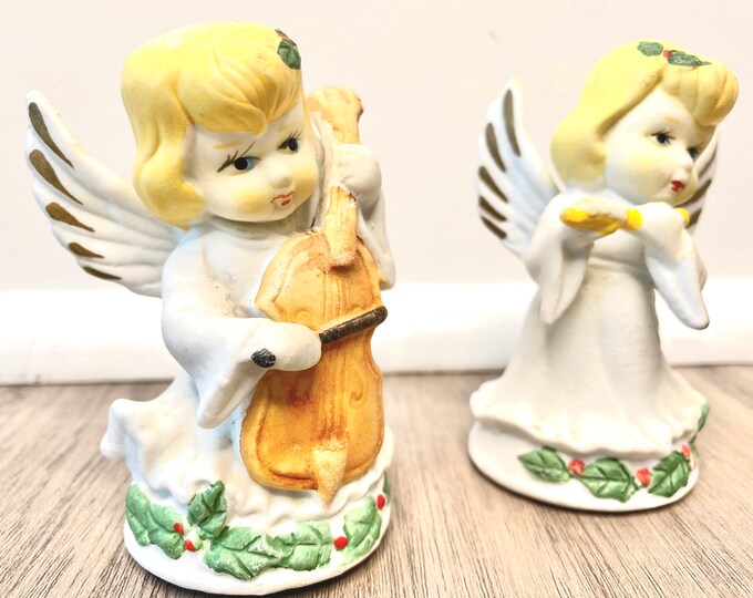 Vintage Lefton Musical Christmas Angels, Vintage Lefton Christmas ...