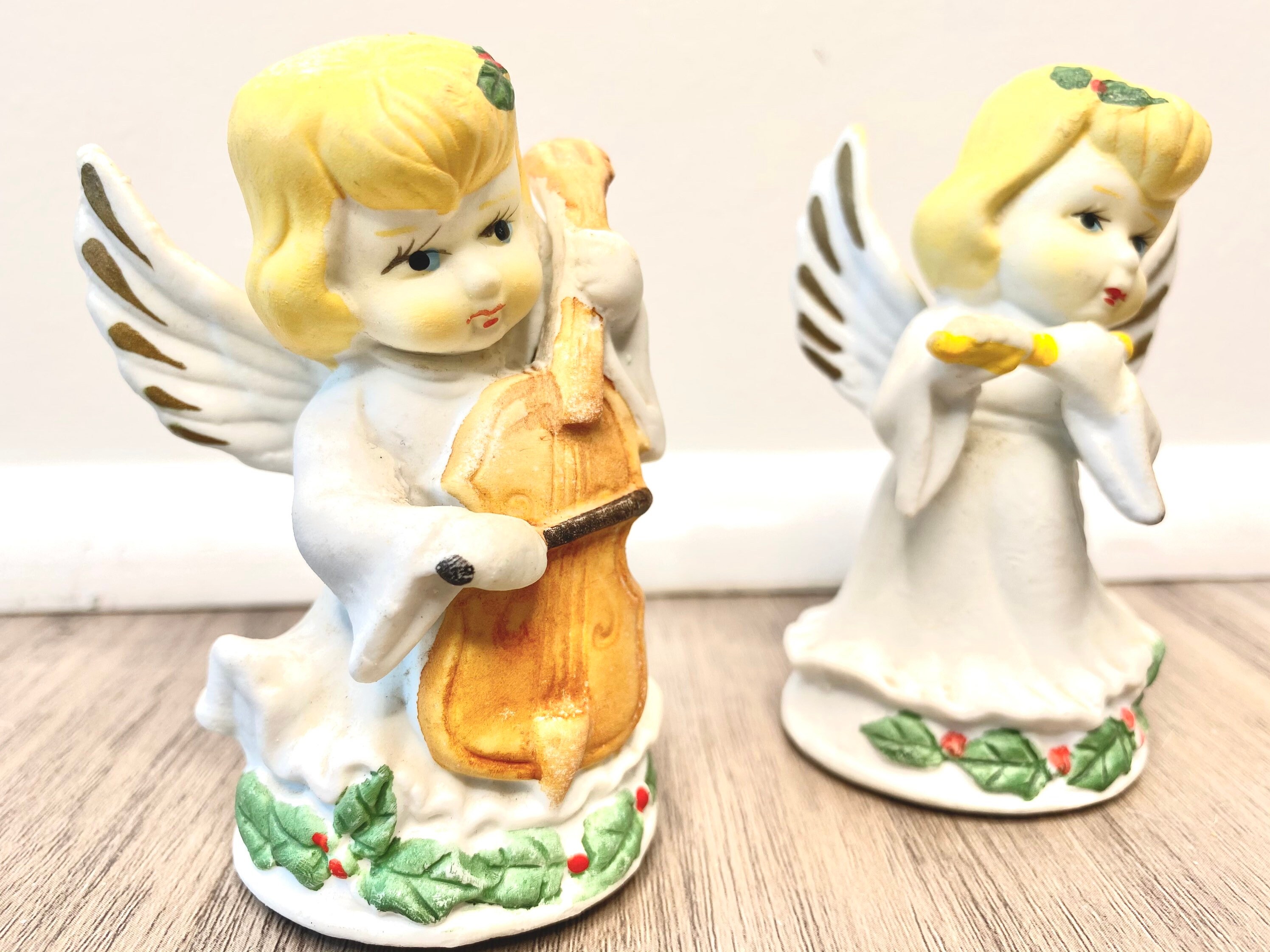 Vintage Lefton Musical Christmas Angels Vintage Lefton | Etsy