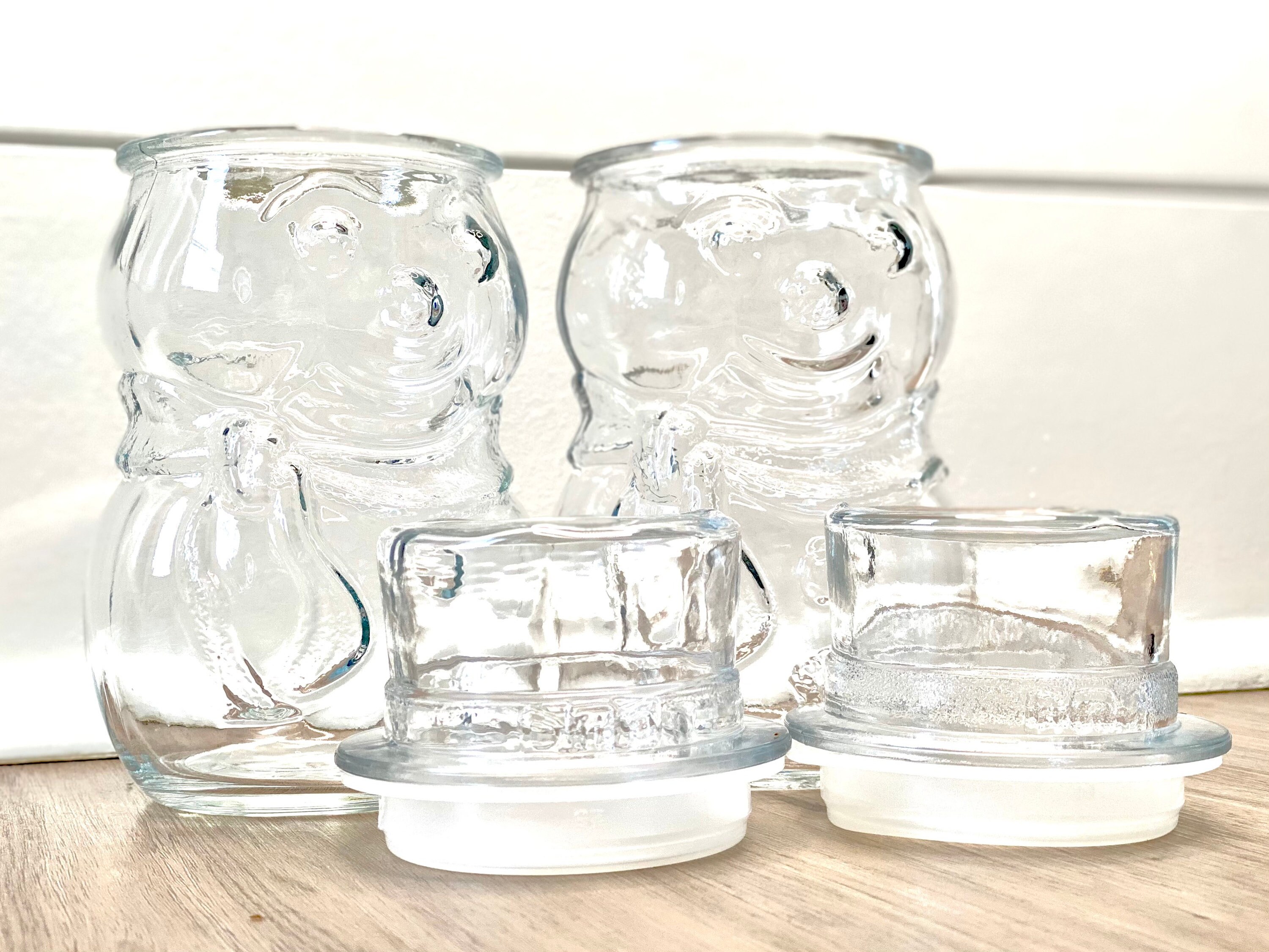 Vintage Glass Snowman Jar, Vintage Glass Snowman, Vintage Libbey ...