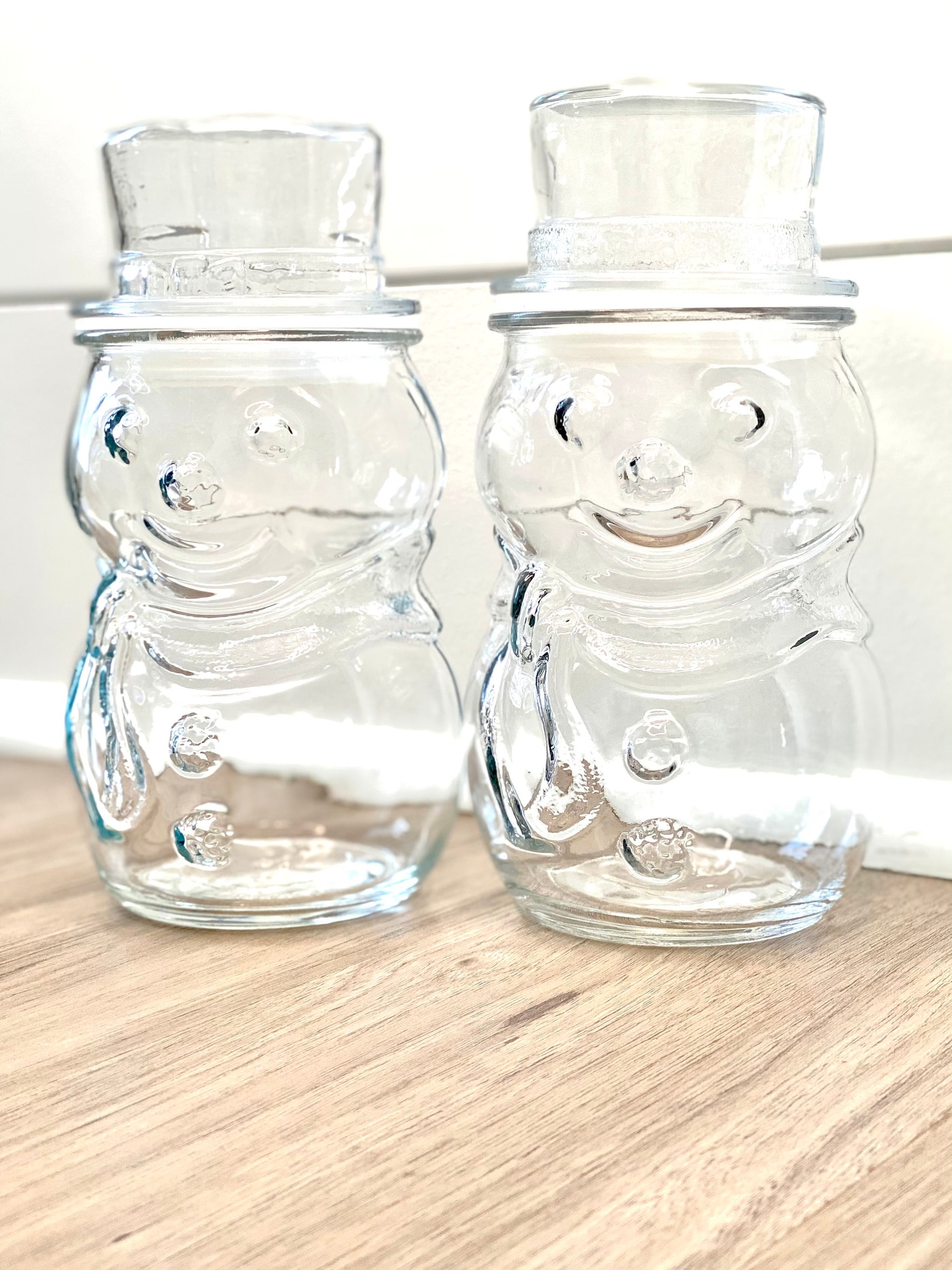 Vintage Glass Snowman Jar, Vintage Glass Snowman, Vintage Libbey ...