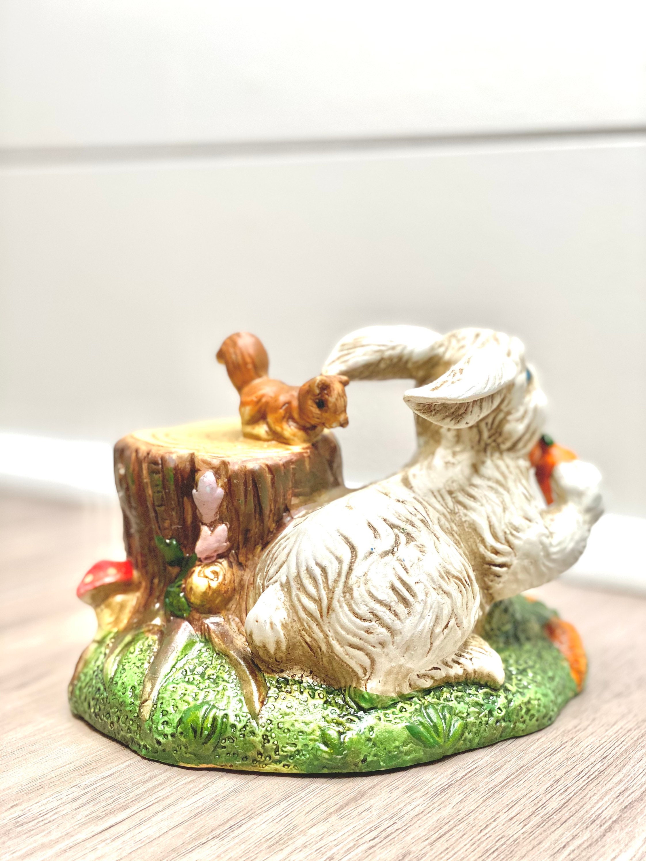 Vintage Ceramic Rabbit Vintage Garden Rabbit Deco Vintage | Etsy