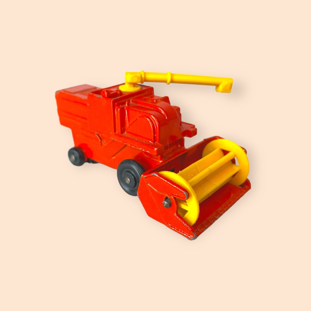 Vintage 1977 Matchbox Red Combine Harvester, Matchbox Combine Harvester ...