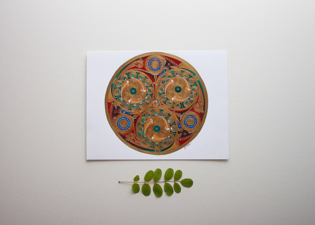 Armor - Fine Art Celtic Roundel, Celtic Mandala - Etsy
