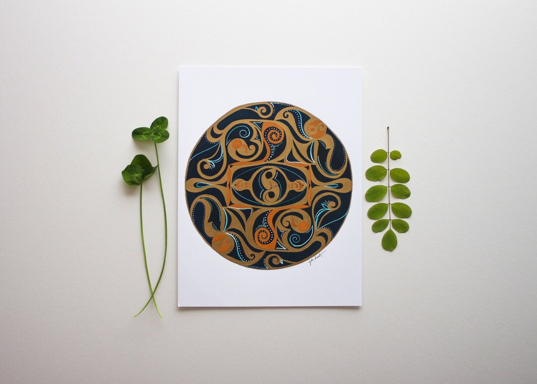 Night - Fine Art Celtic Roundel, Celtic Mandala - Etsy