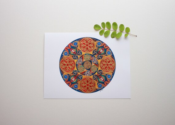 Summer Fine Art Celtic Roundel Celtic Mandala - Etsy