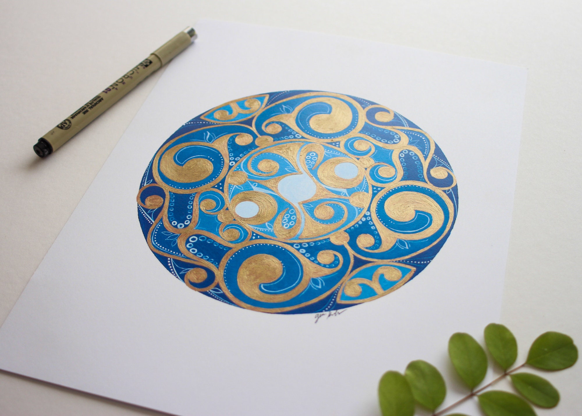 Octopus Fine Art Celtic Roundel Celtic Mandala - Etsy