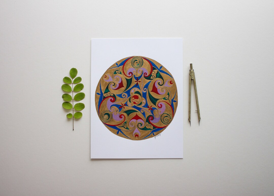 Dawn - Fine Art Celtic Roundel, Celtic Mandala - Etsy