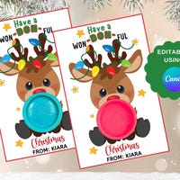 Christmas Play Doh Card Template, Printable Wishing You A Doh-lightful ...