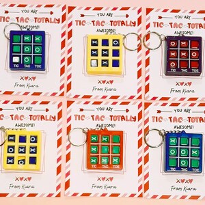 Printable Tic Tac Toe Valentine Classroom Gift Favor, School Valentines ...