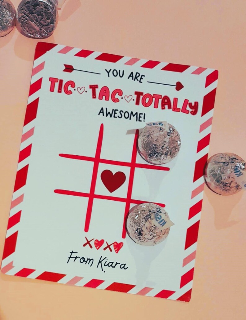 Printable Valentine's Day Tic Tac Toe Cards Kids Valentine Printables ...