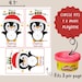 Christmas Play Doh Holder Penguin, Printable Holiday Class Gifts, Play ...