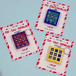 Printable Tic Tac Toe Valentine Classroom Gift Favor, School Valentines ...