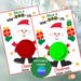 Christmas Play Doh Holder Santa, Printable Holiday Class Gifts, Play ...