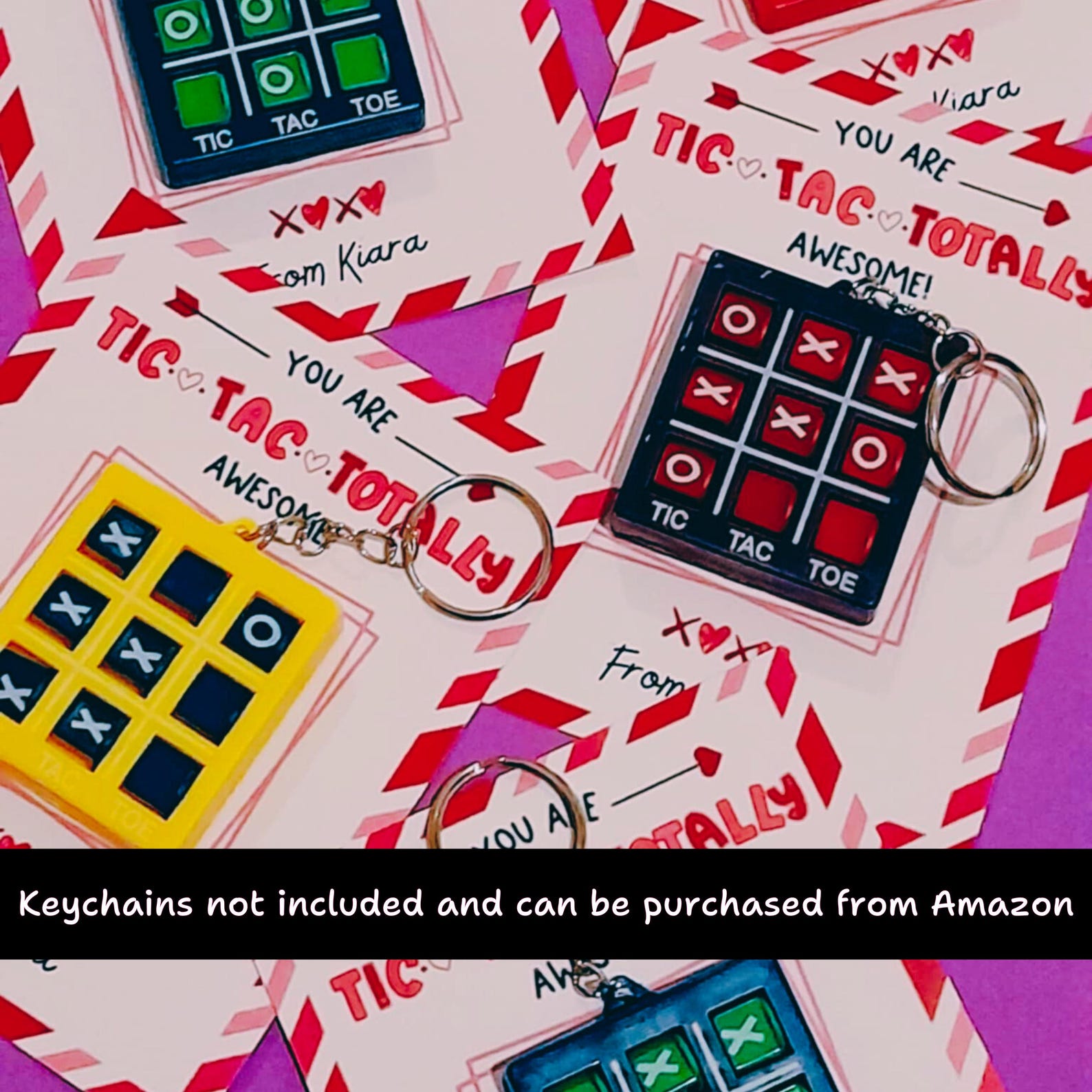 Printable Tic Tac Toe Valentine Classroom Gift Favor, School Valentines ...