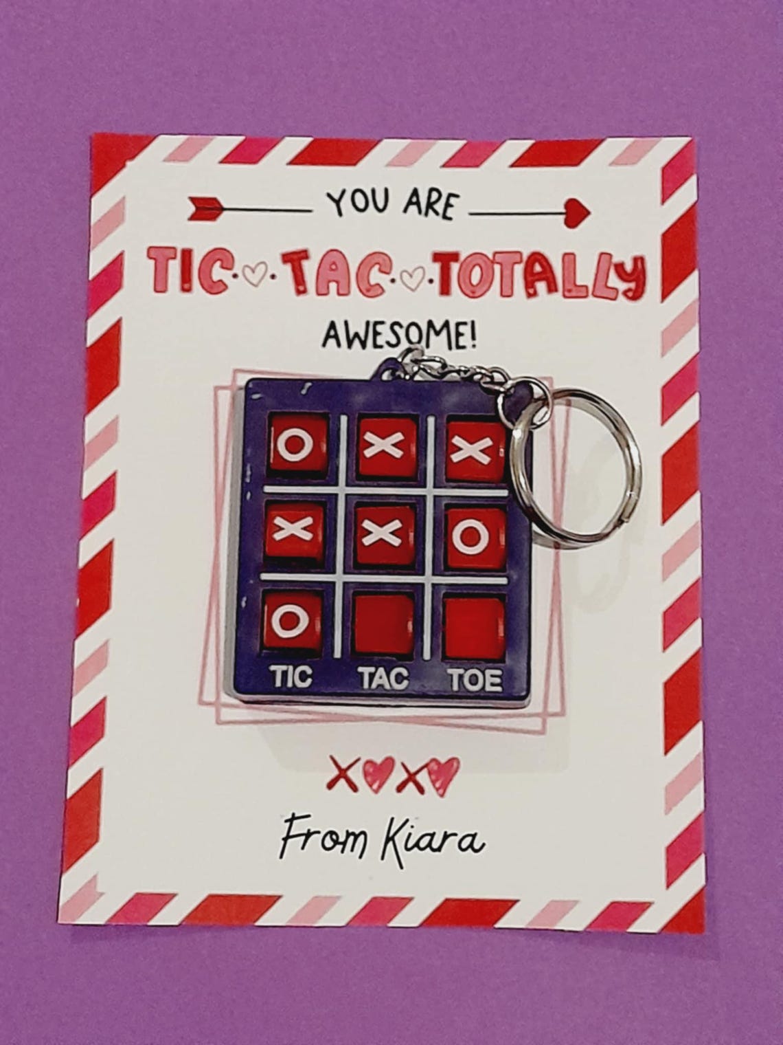 Printable Tic Tac Toe Valentine Classroom Gift Favor, School Valentines ...