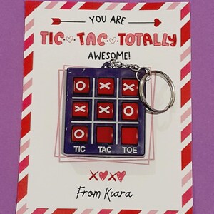 Printable Tic Tac Toe Valentine Classroom Gift Favor, School Valentines ...