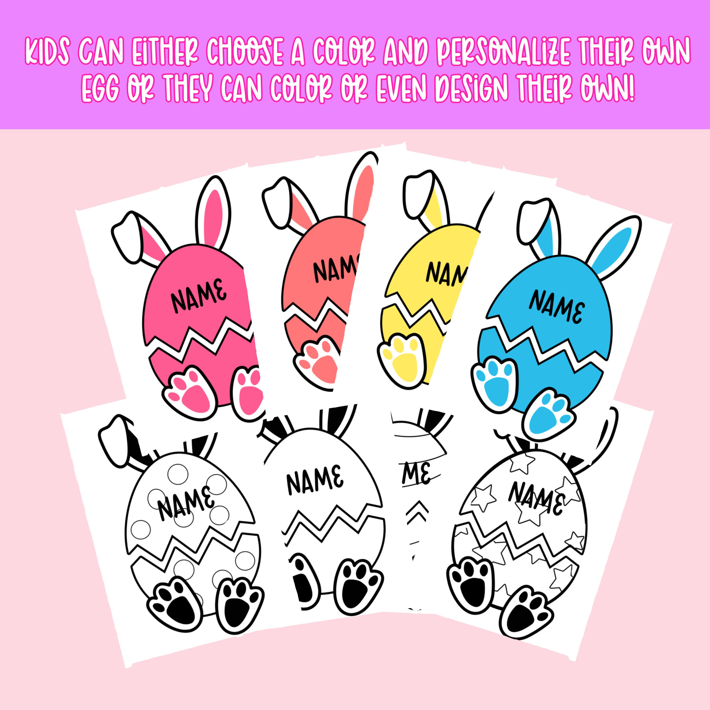 Easter Bulletin Board | Easter Egg Class Decor | Children’s Faces ...