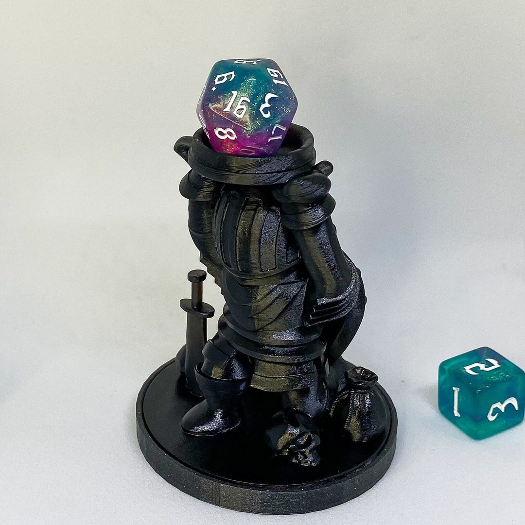 Kneeling Knight Dice Guardiandice Jaild20 Dice Holder for - Etsy