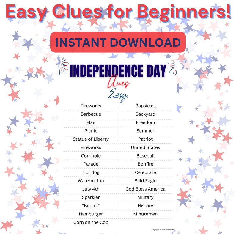 Fourth of July Fishbowl Party Game - Etsy