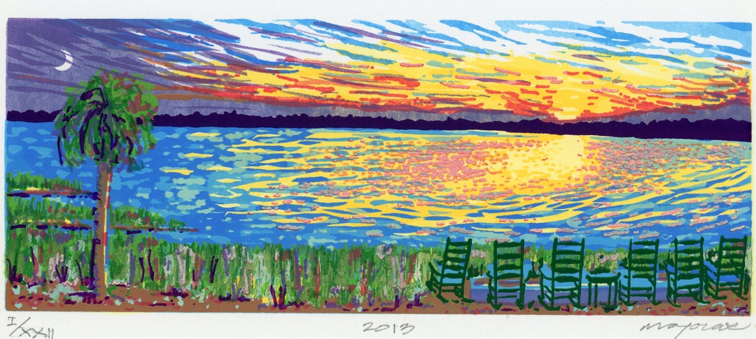 Beautiful, Hand Screened, Limited Edition, Signed Serigraph, - Etsy