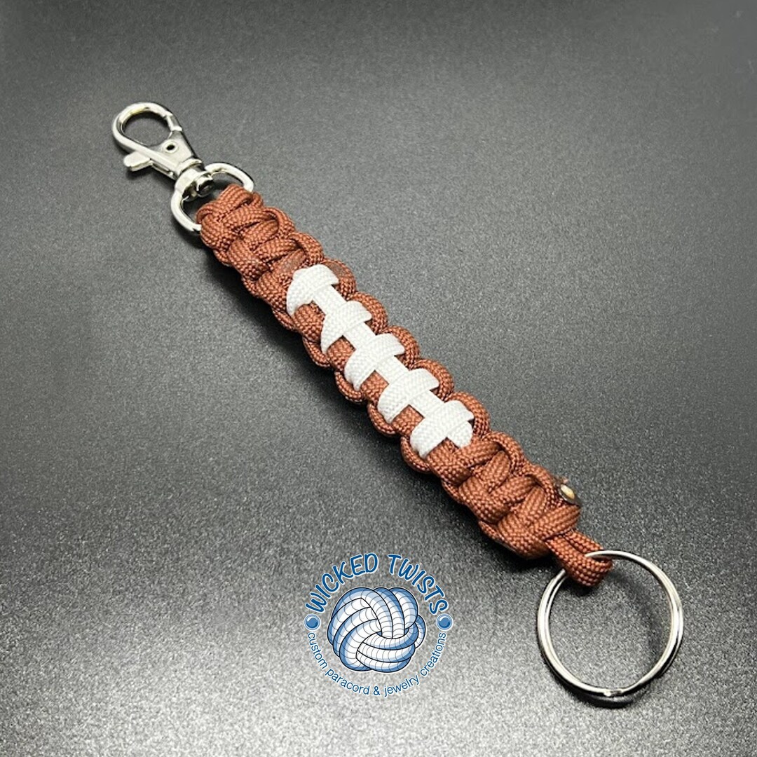 Paracord Football Keychain - Etsy