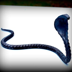 Hand Forged Rebar Snake Your Choice of Style - Etsy