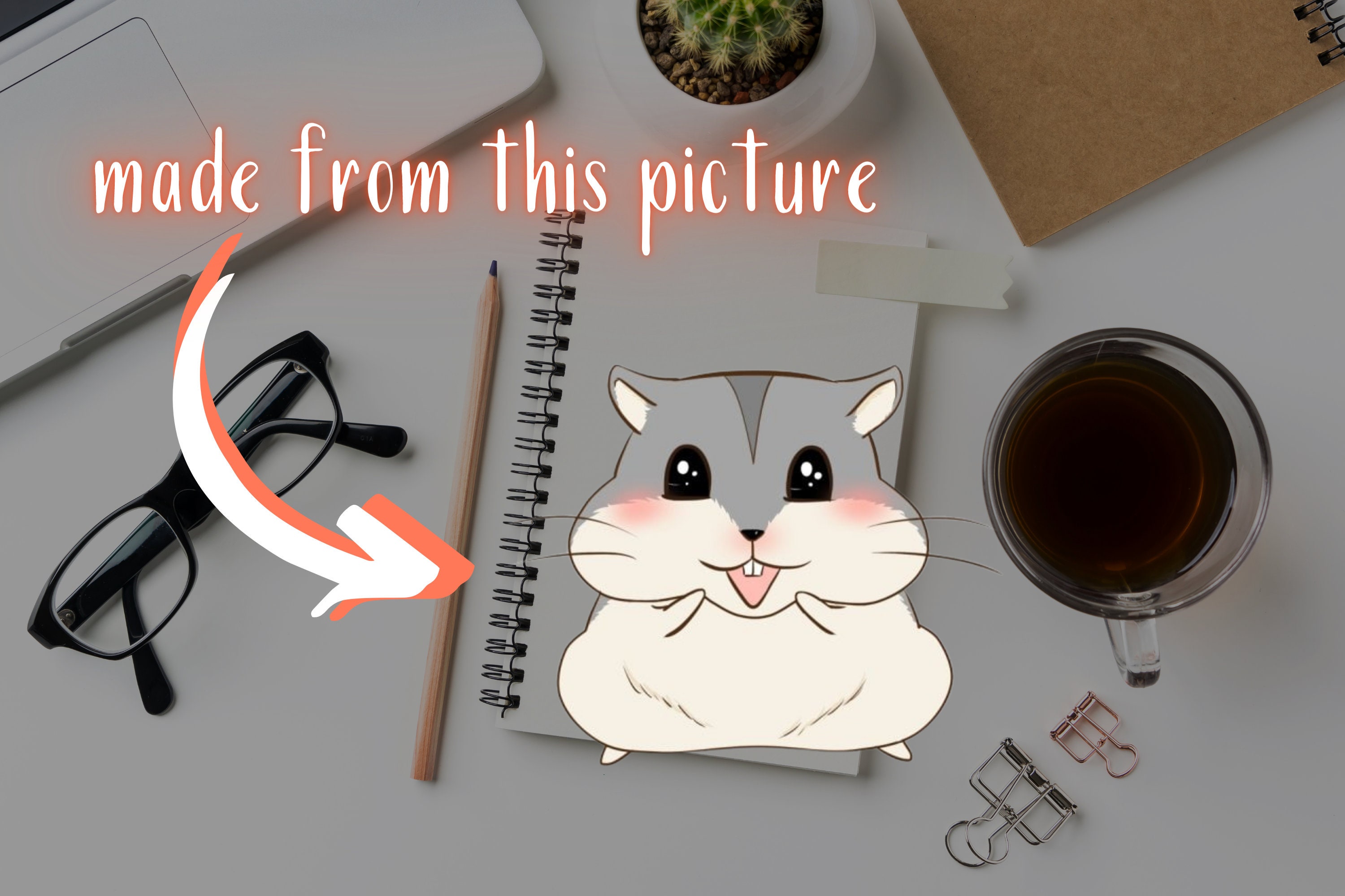 Smiling Hamster Cross Stitch Pattern Modern Cross Stitch - Etsy