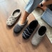 Natural Wool Slippers: Sustainable Handmade Indoor Shoes, Breathable ...