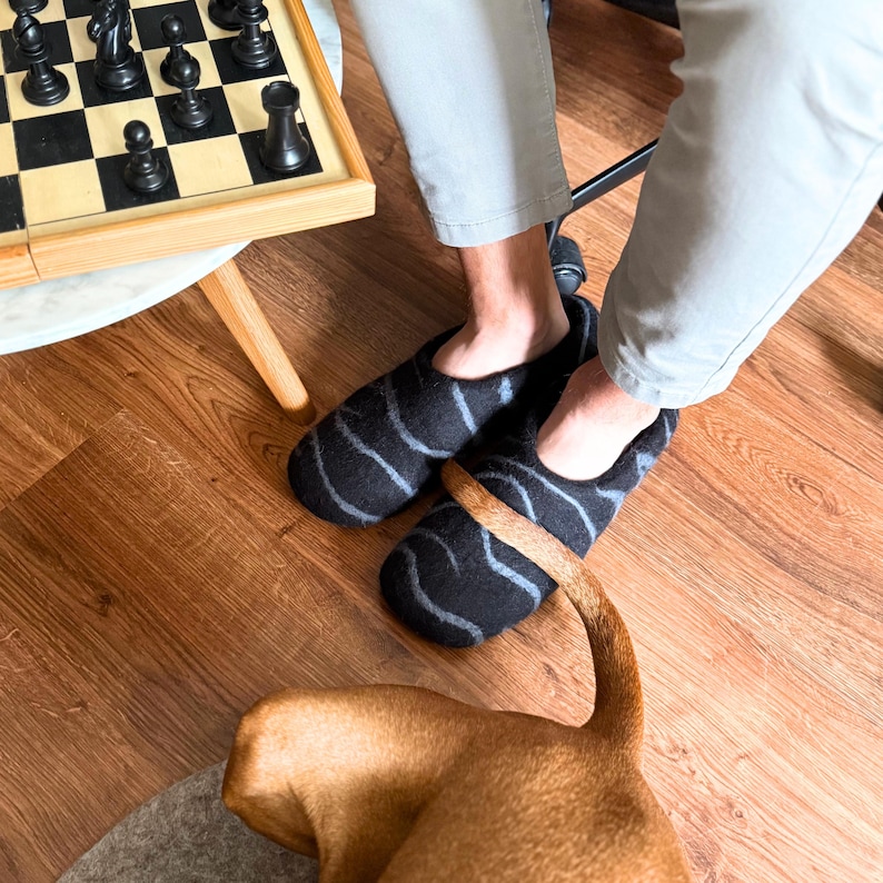 Natural Wool Slippers: Sustainable Handmade Indoor Shoes, Breathable ...
