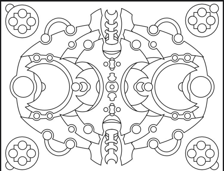 Crescent Colouring Series: Sample - Etsy