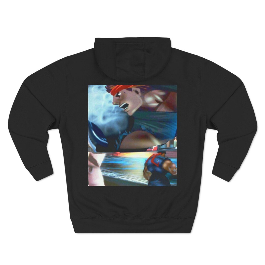 Ryu Streetfighter Fleece Hoodie, Japanese Martial Arts Sweatshirt ...