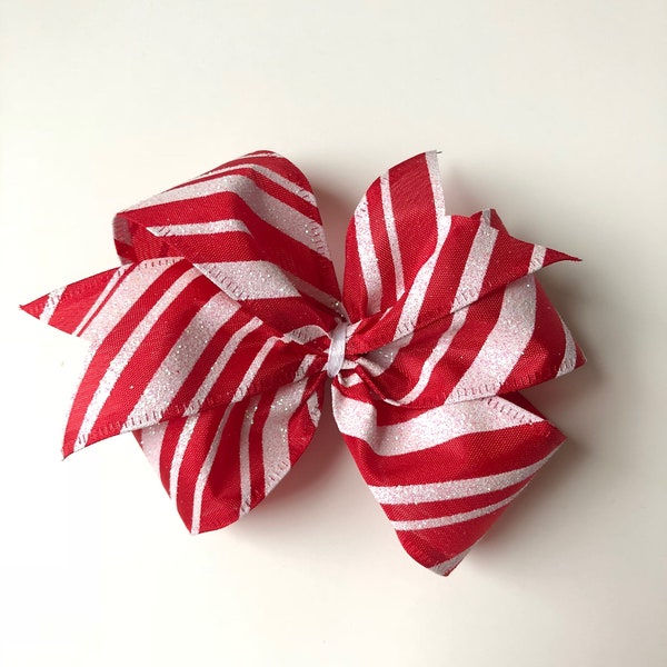 Candy Cane Bow - Etsy