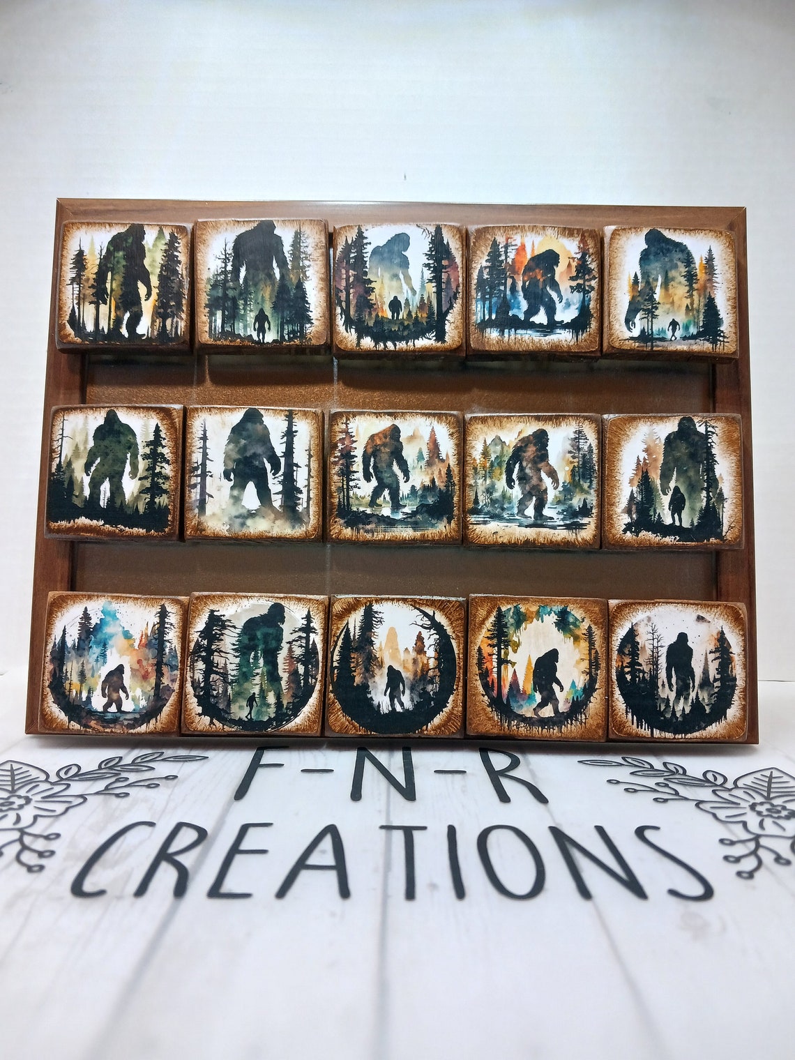 Big Foot Magnets Set of 4. Handmade Wooden Magnets 51 Designs to Choose ...