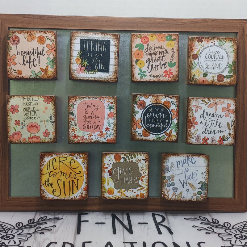 Decoupage Magnets - Etsy